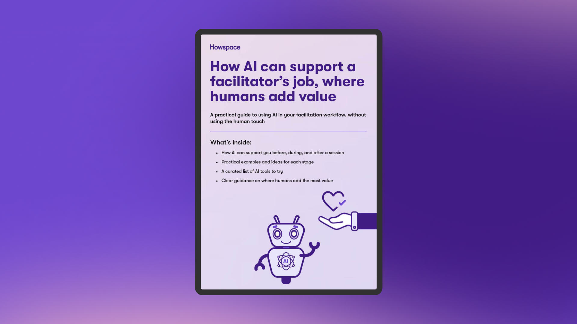 How AI can support a facilitator’s job, where humans add value | Howspace